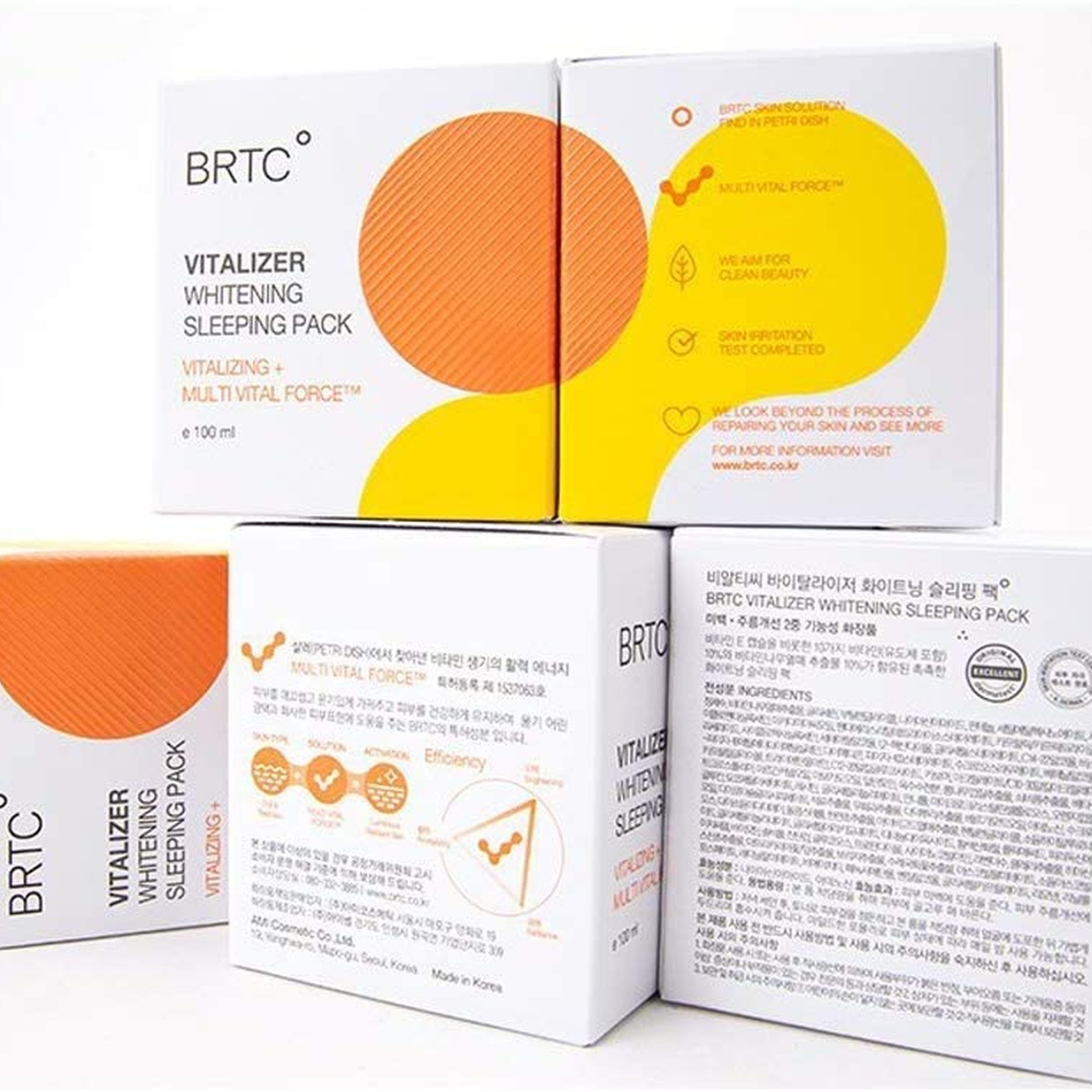 Brtc Vitalizer Sleeping Pack Brightening & Moisturizing Night Cream ...