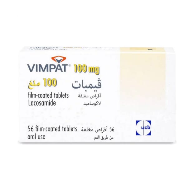 Vimpat 100 Mg- 56 Film-Coated Tablets | Whites