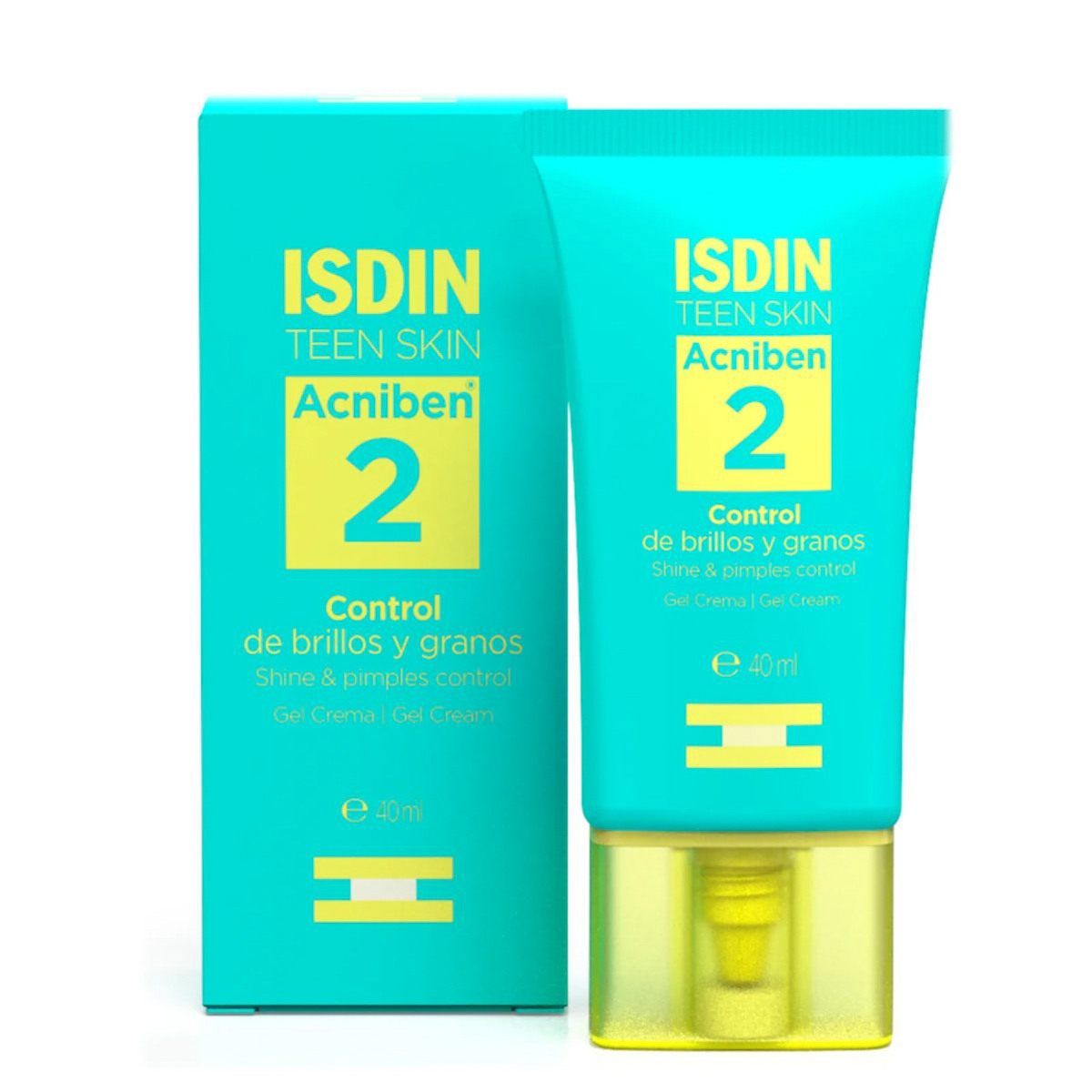 Isdin Acniben Shine & Pimples Control Gel Cream 40 Ml | Whites