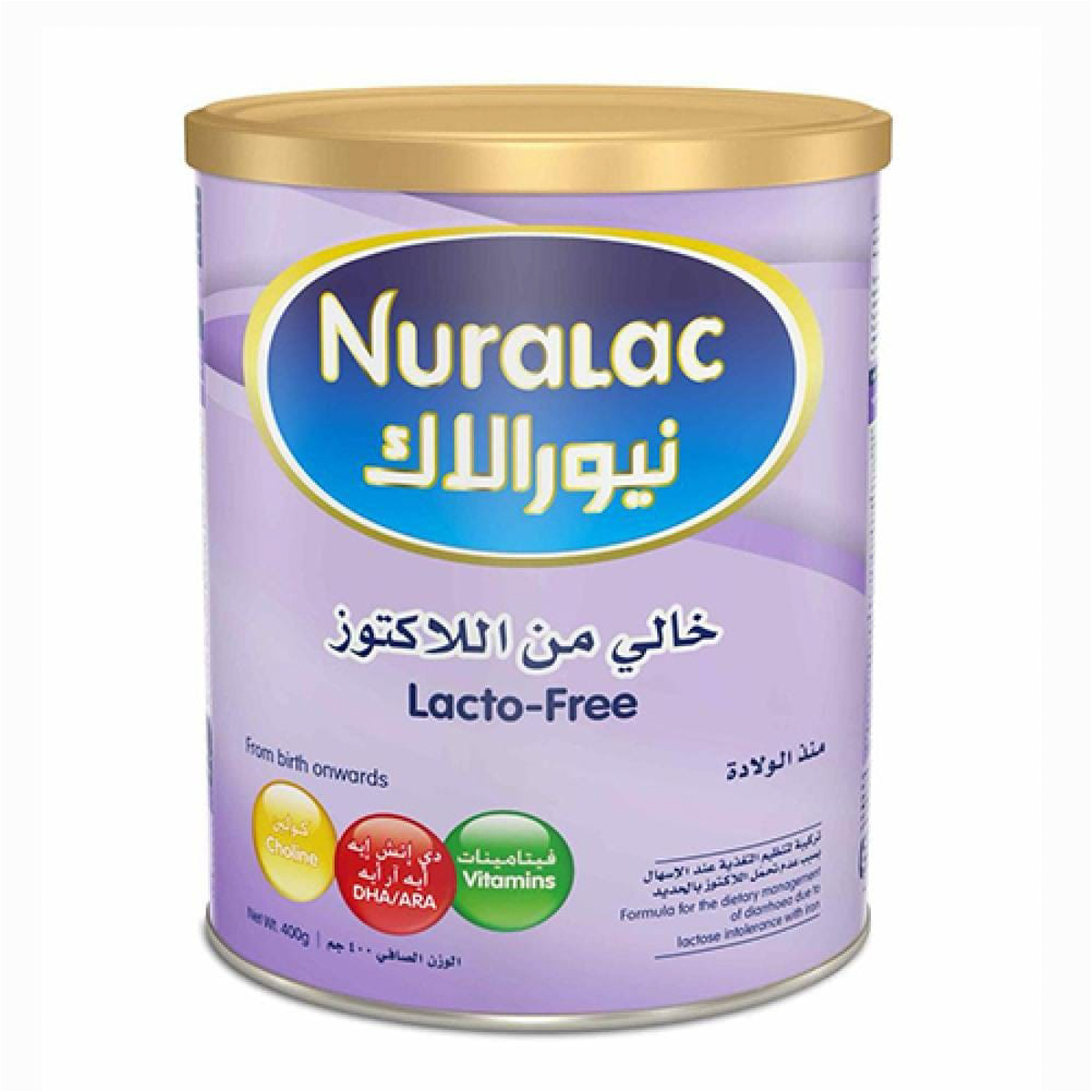 Nuralac Baby Milk Lacto-Free 400 Gm | Whites