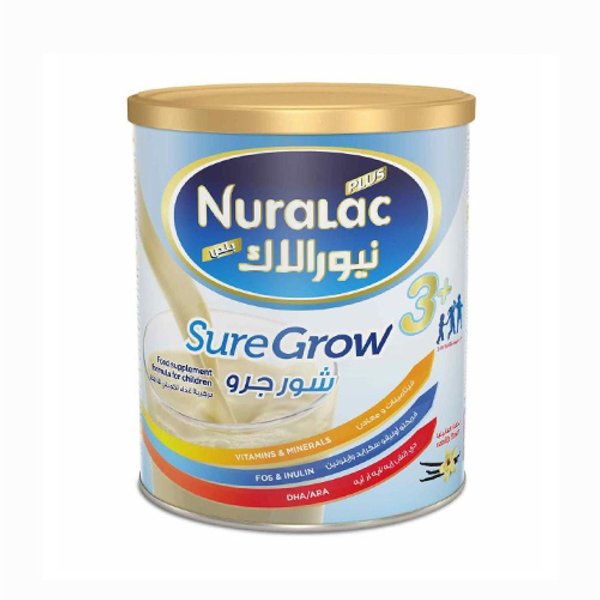 Nuralac Plus Suregrow 3+ Vanilla 400 Gm | Whites