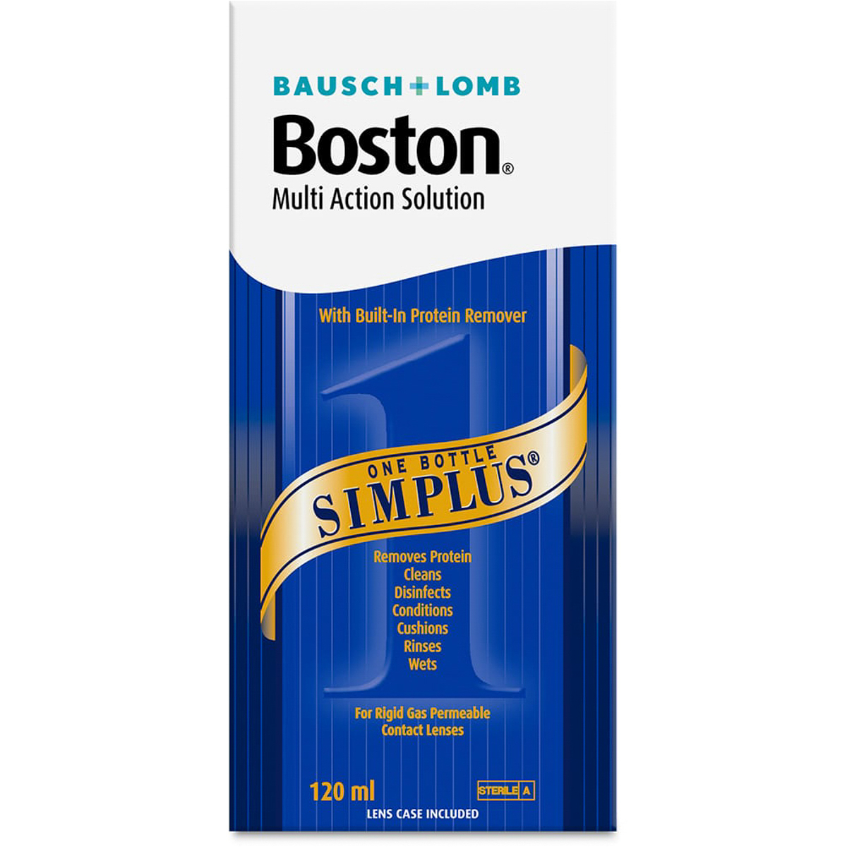 Boston Simplus Hard Lens Solution 120Ml | Whites