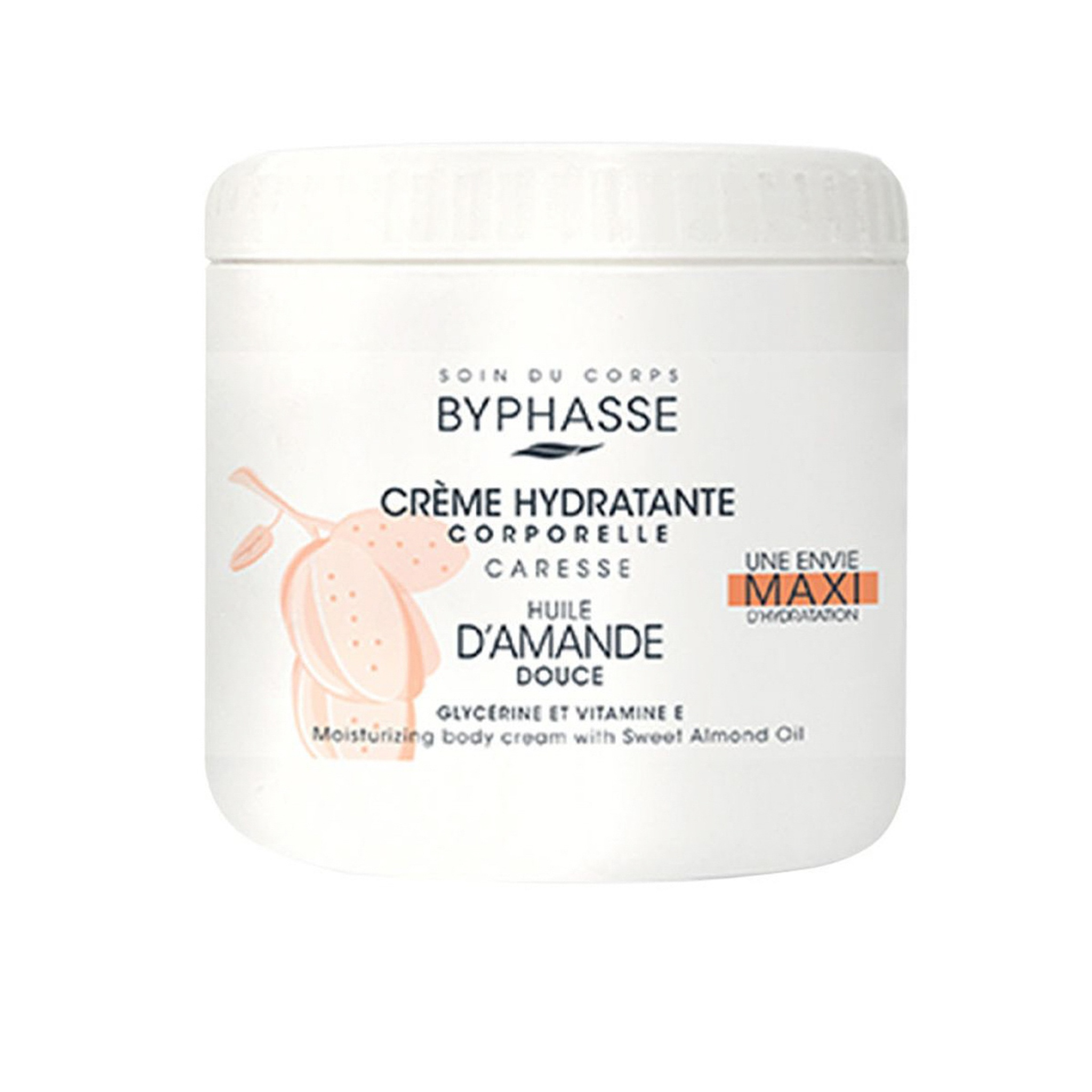 Byphasse, Moisturizing Body Cream – Sweet Almond Oil, 500Ml | وايتس