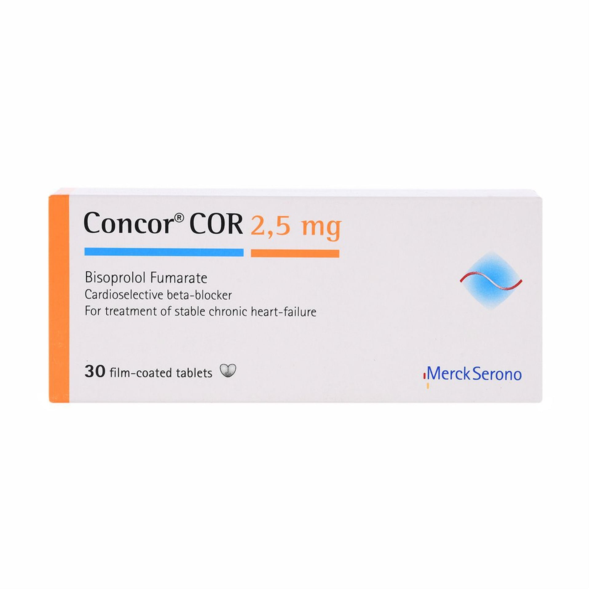Concor Cor 2.5 Mg 30 Tab | Whites