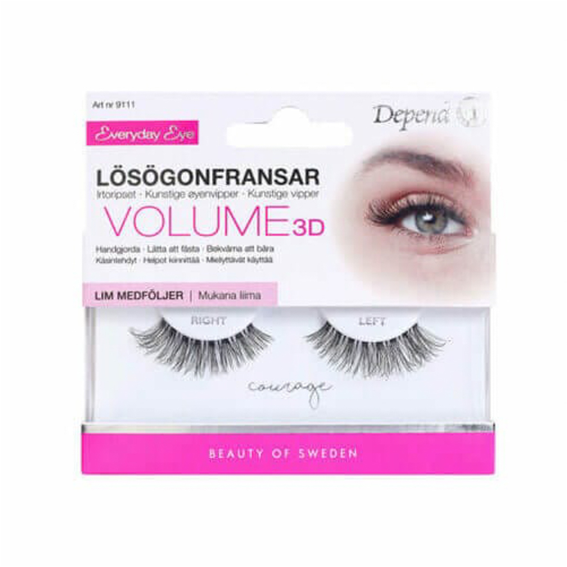 Depend Eyelashes Volume 3D Courage 9111 | Whites