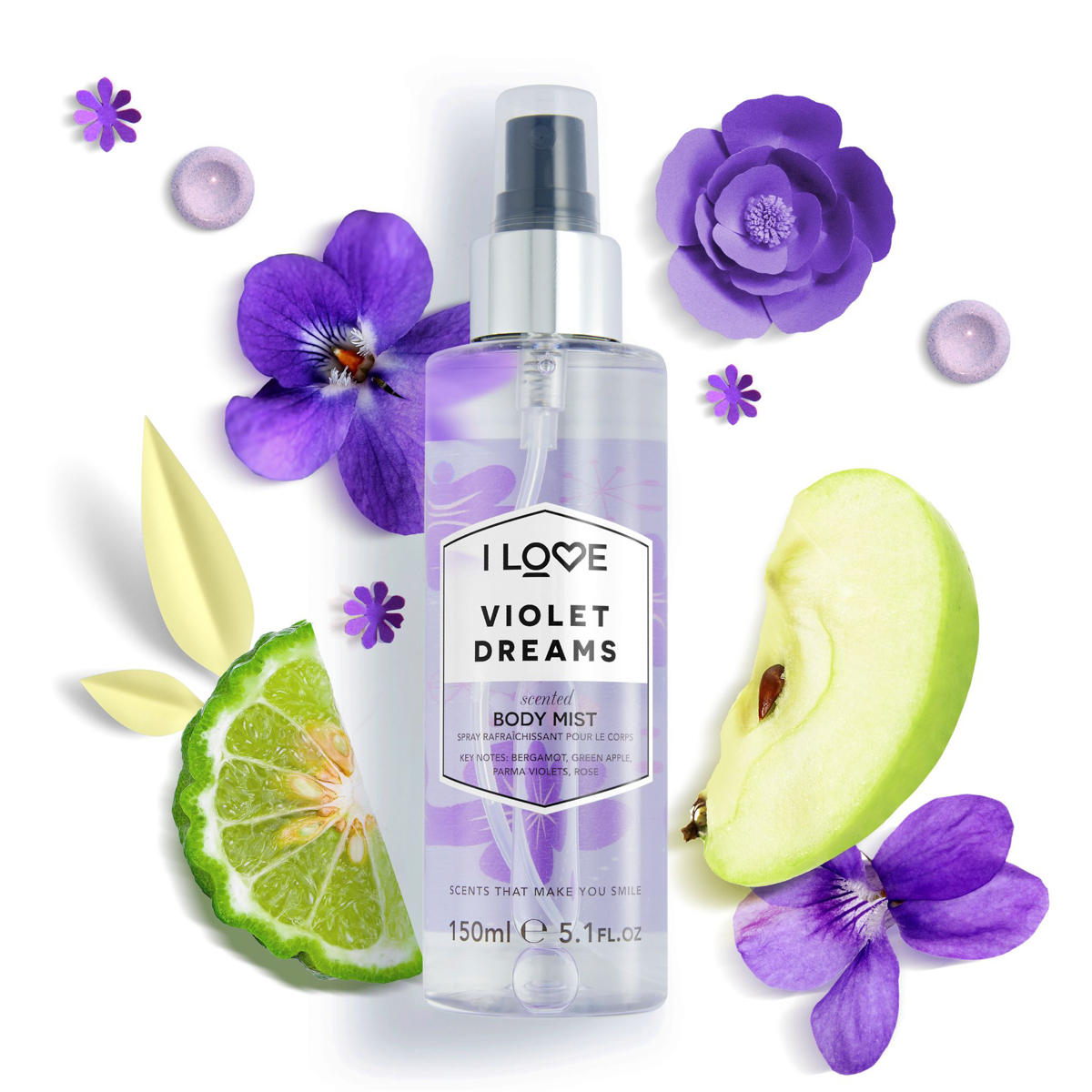 I Love Body Mist Violet Dreams 150Ml | Whites