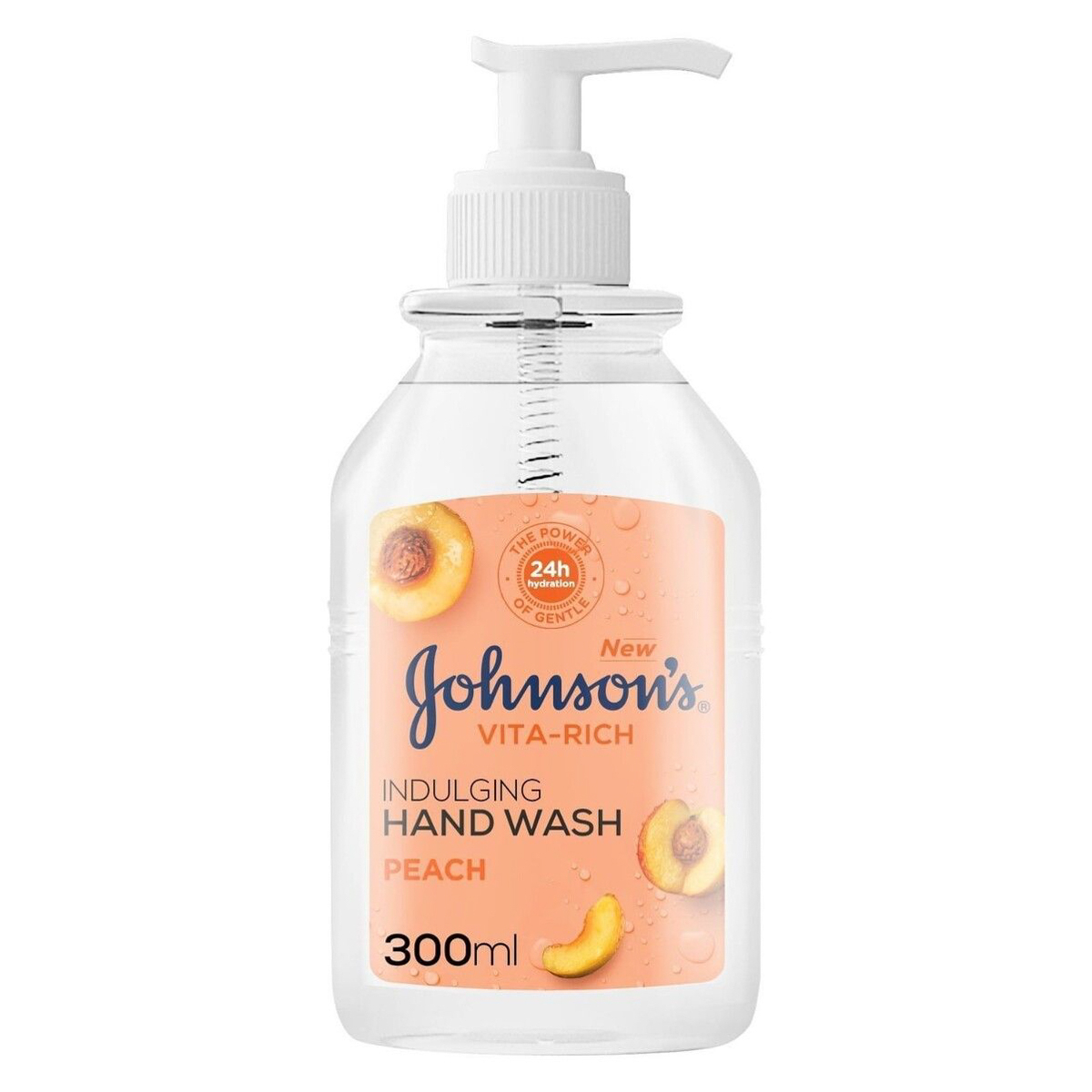 Johnson'S Hand Care Wash With Peach Extract - 300Ml | Whites