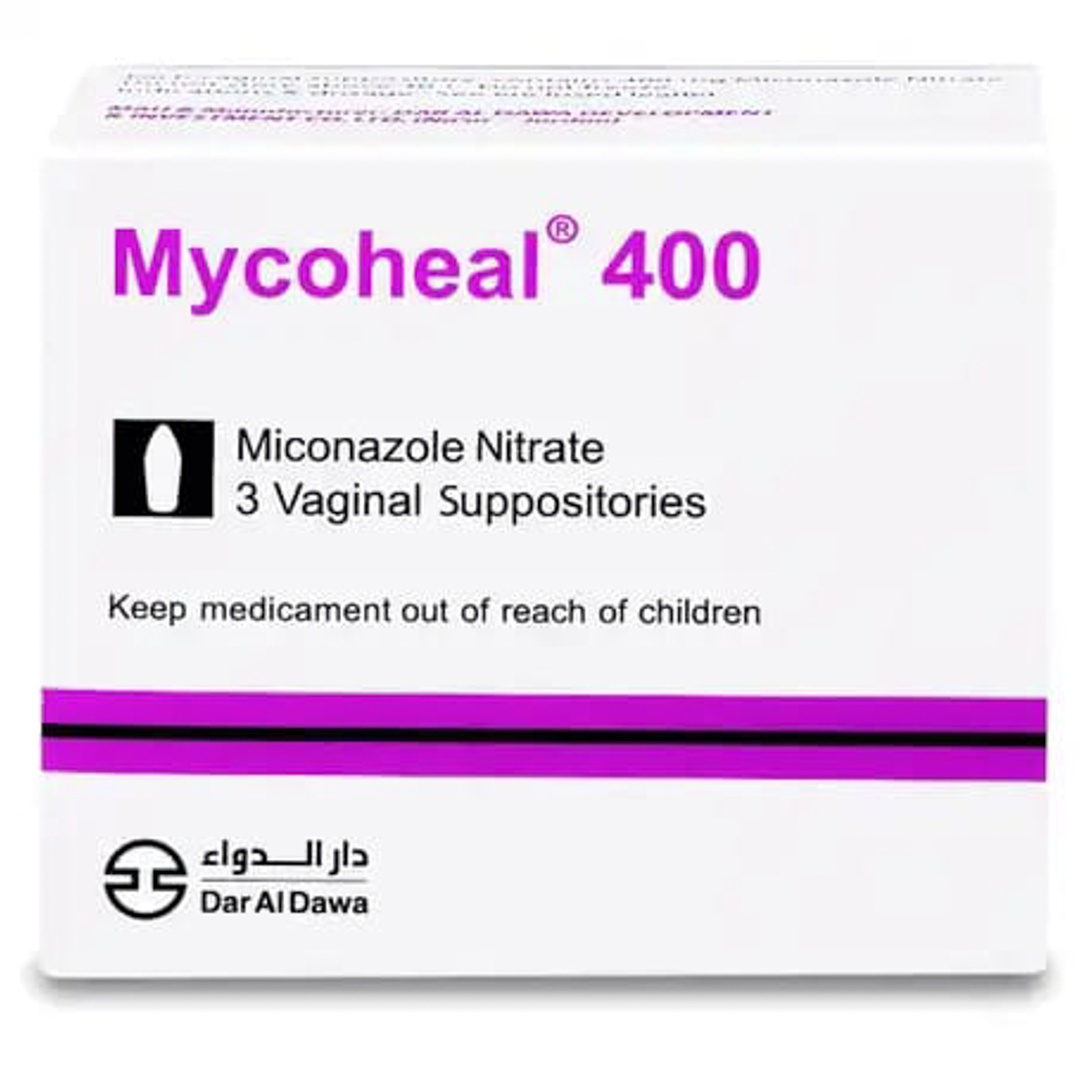 Mycoheal 400 Mg 3 Vaginal Suppository | Whites