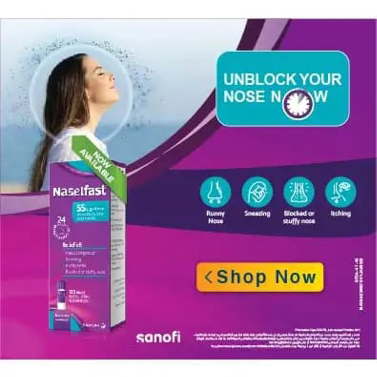 Naselfast Nasal Spray Suspension 55 Microgram 120 Spray | Whites