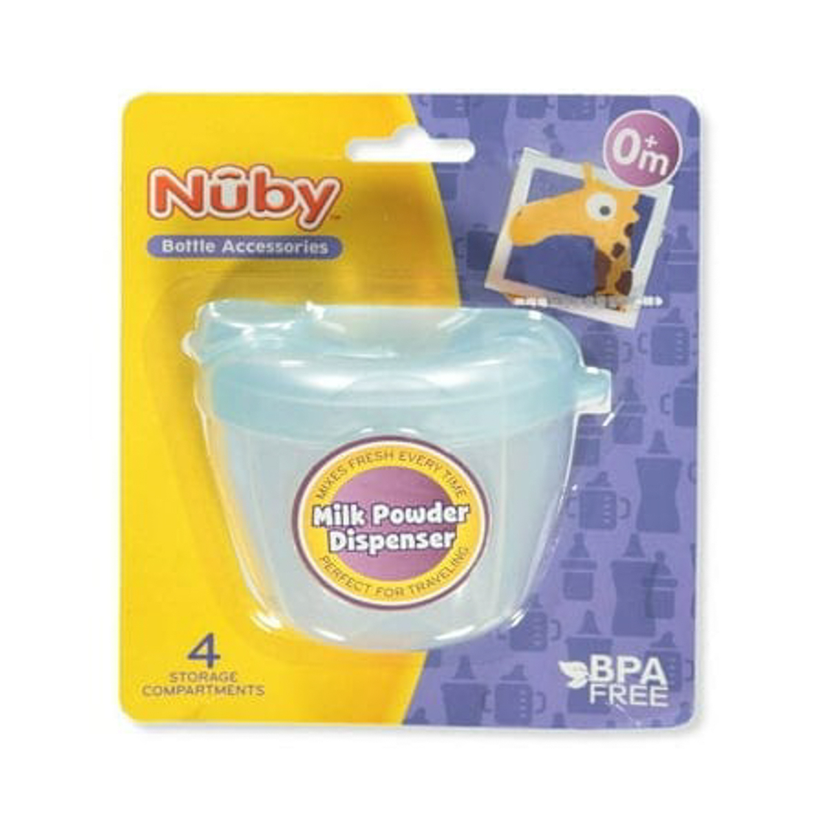 Nuby Milk Powder Dispenser - 3 Sections | Whites