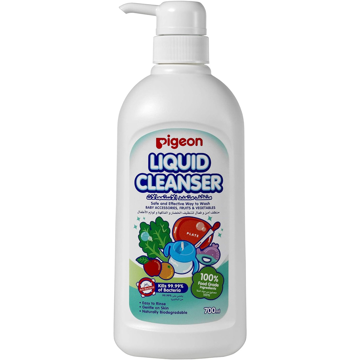 Pigeon Liquid Cleanser 700 Ml (With Pump) | Whites