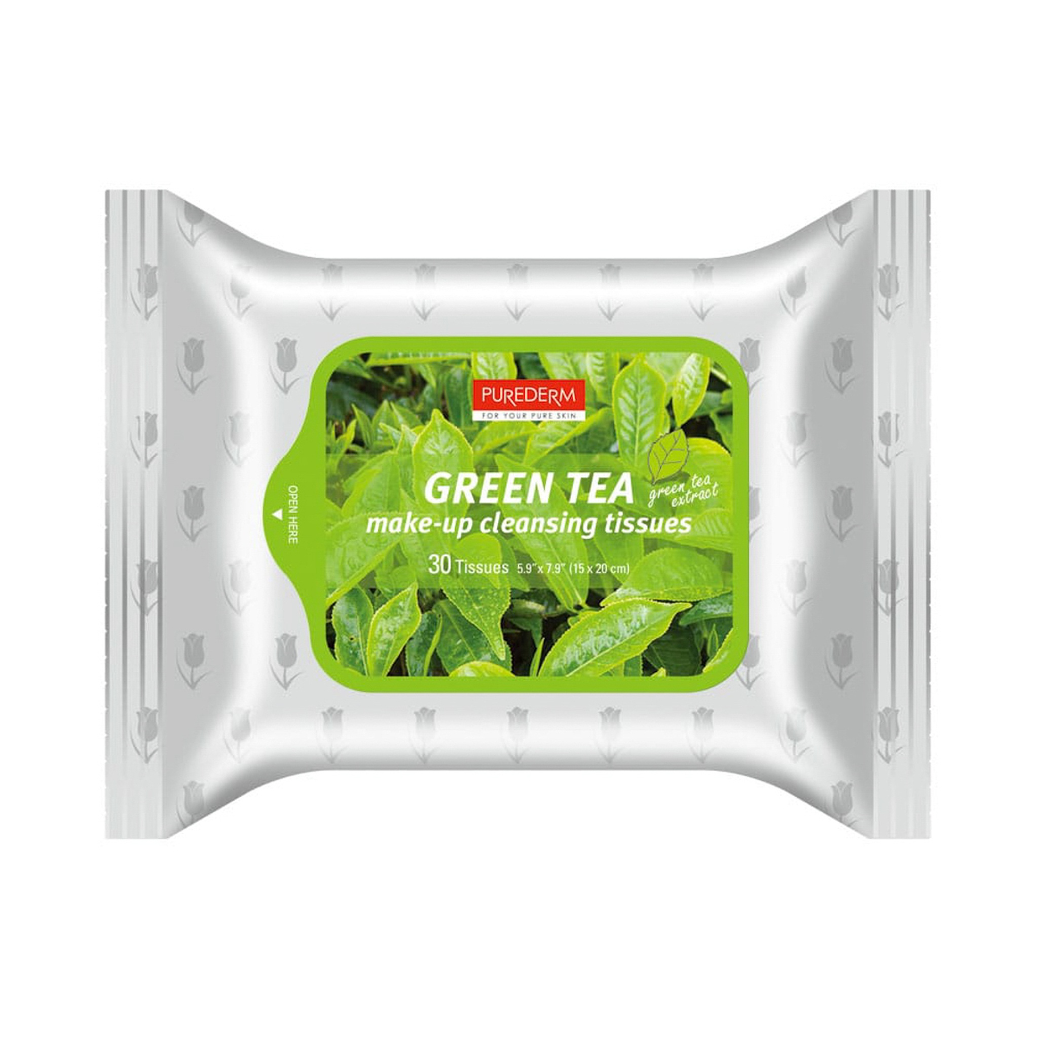 Purederm Make Up Cleansing Tissue Green Tea | Whites