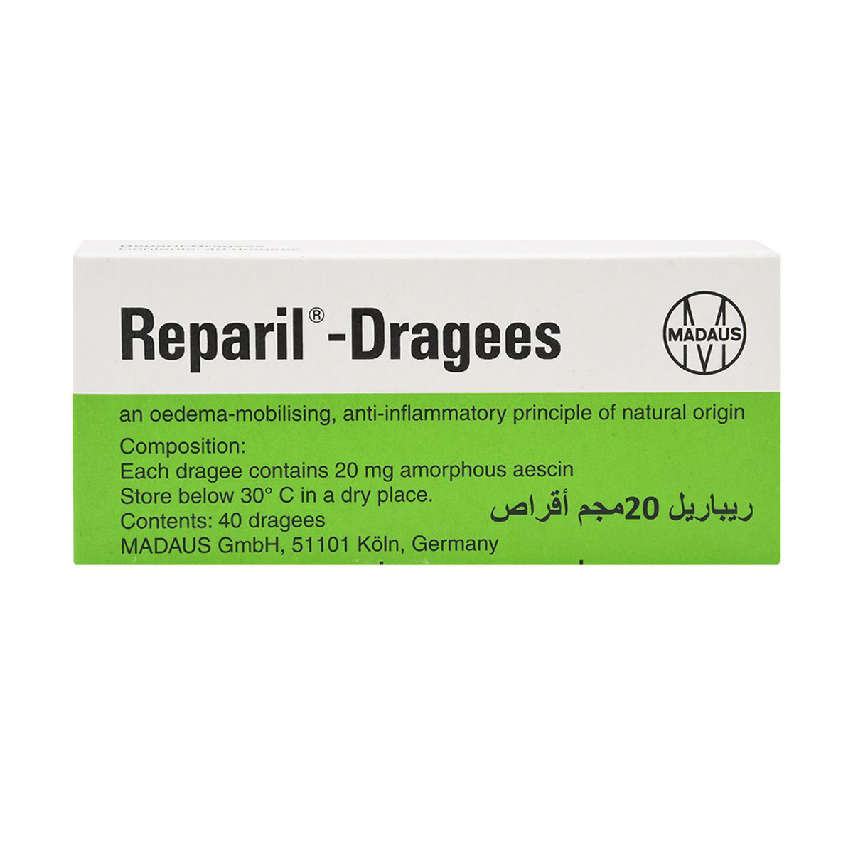 Reparil 20 Mg Tablet 40 Tabs | Whites
