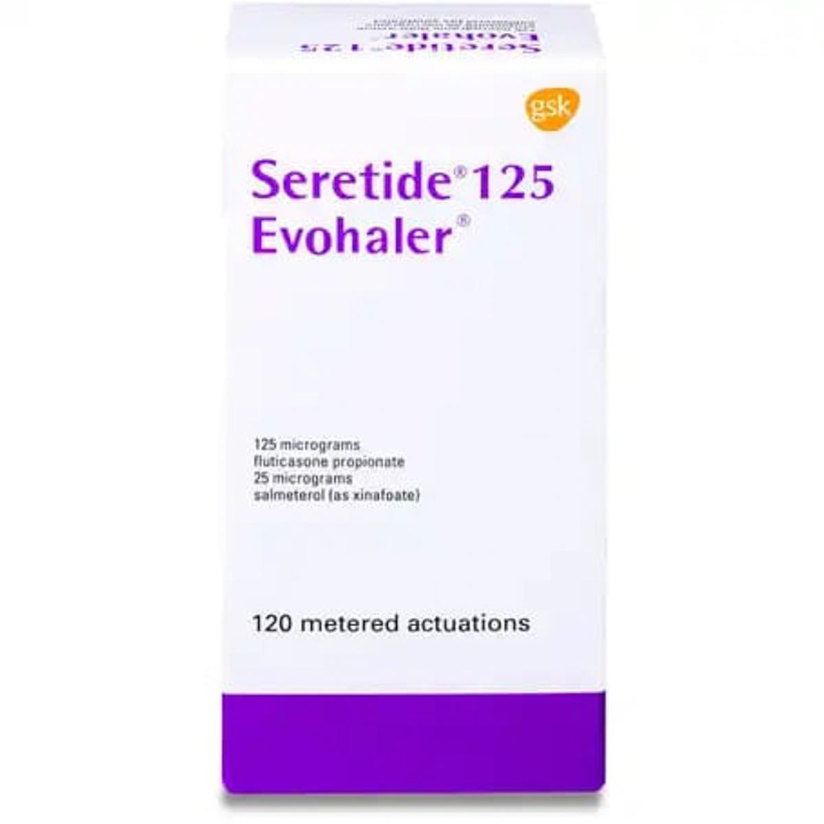 Seretide 125 /25 Mcg Evohaler- 120 Metered Actuations | Whites