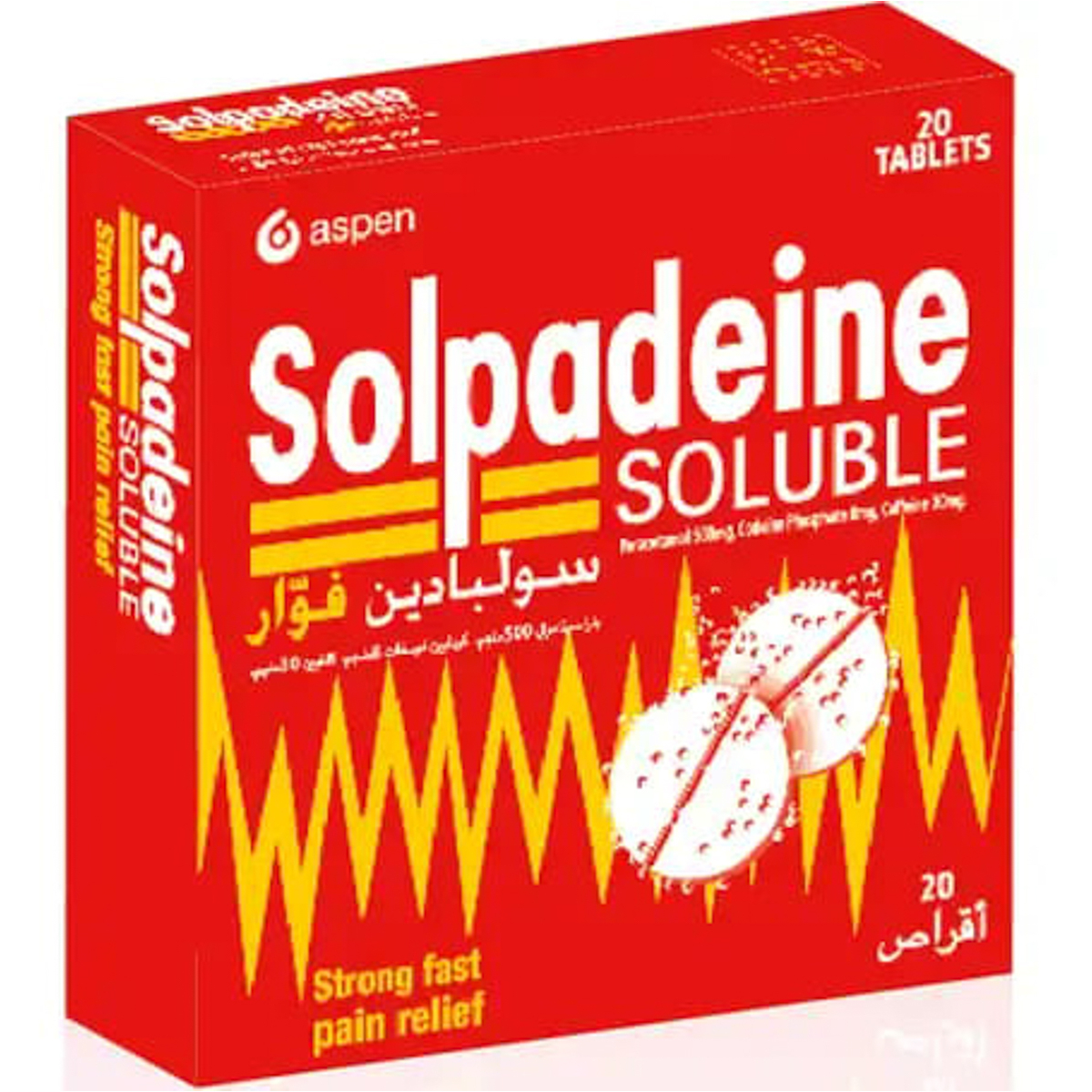 Solpadeine Soluble, Analgesic & Antipyretic - 20 Tablets | Whites