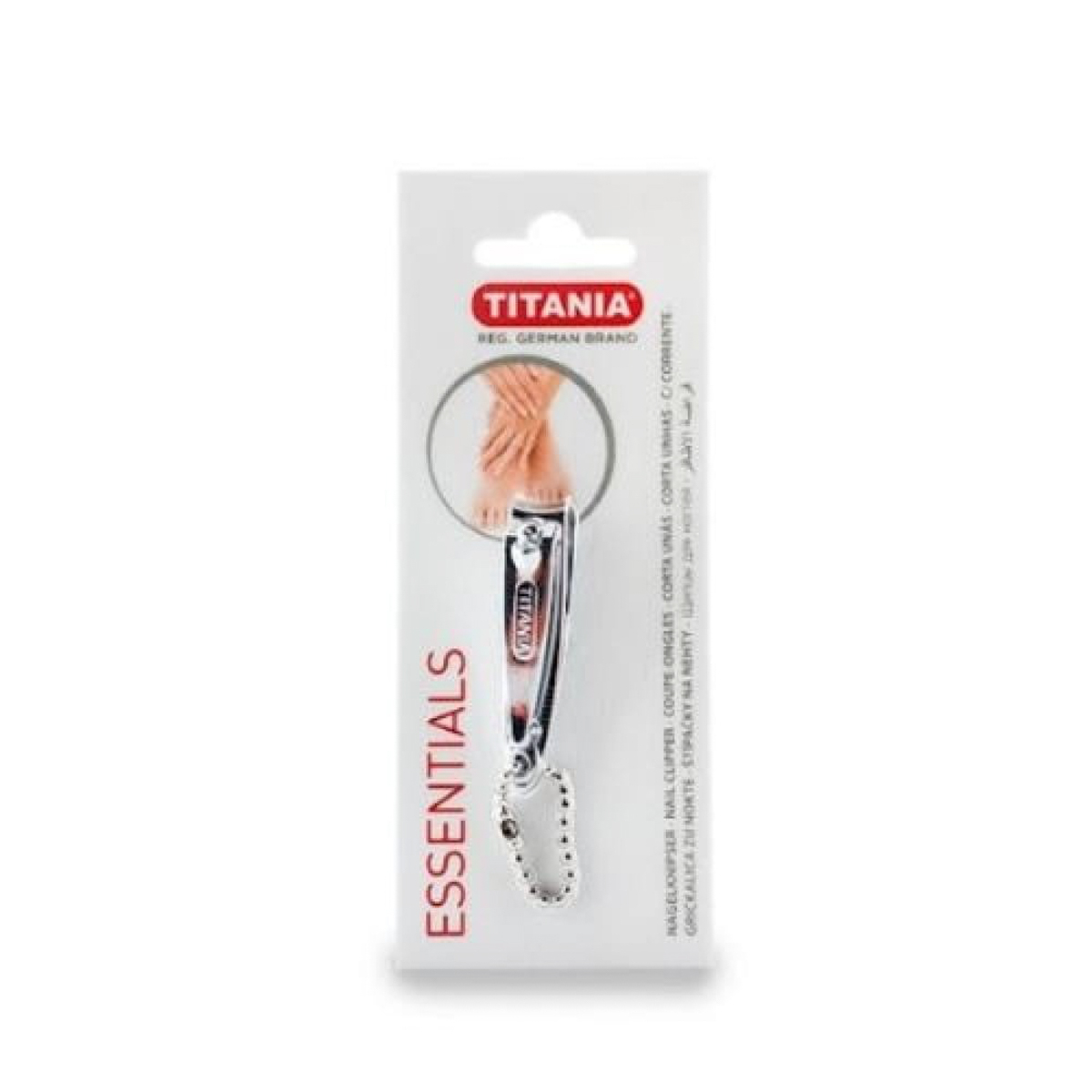 Titania Nail Clipper , Small W.Chain-1052/1K | Whites