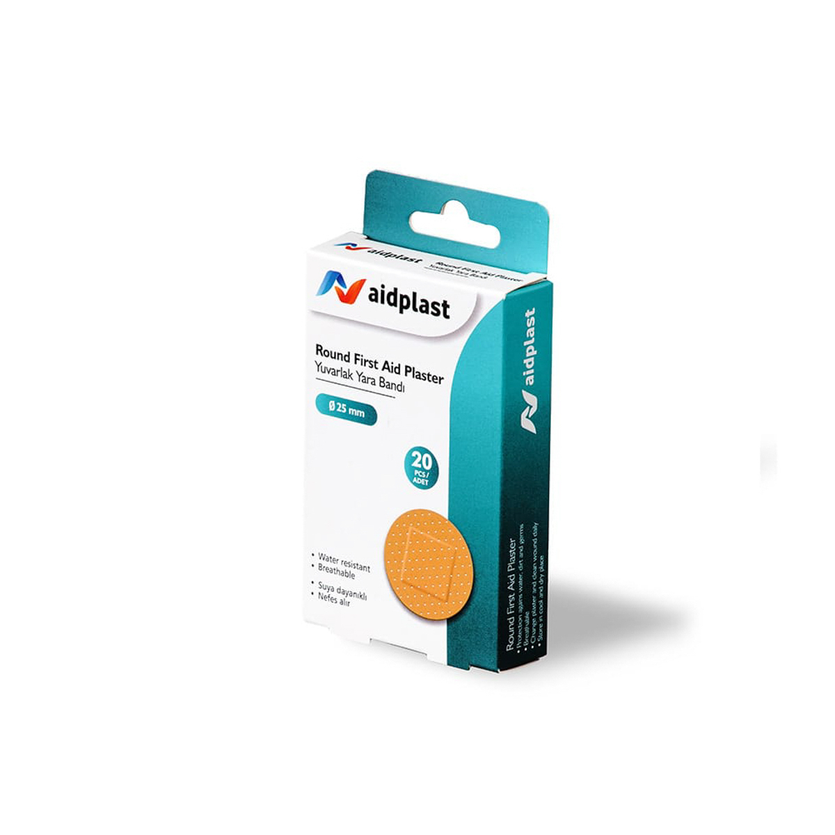 Aidplast Round Plaster 25M 20 Pcs | وايتس
