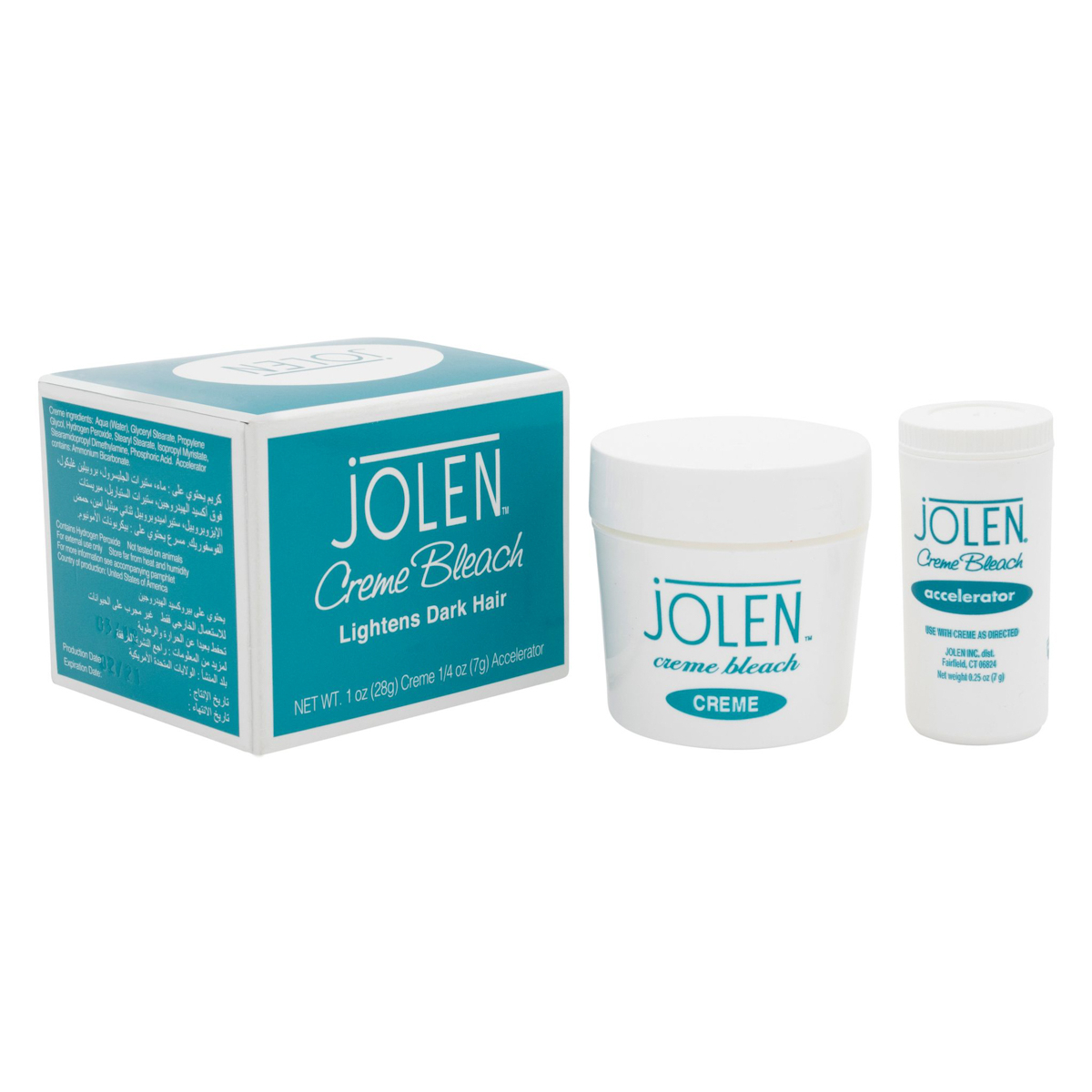 Jolen Cream Bleach lightens dark hair cream 113 gm | وايتس