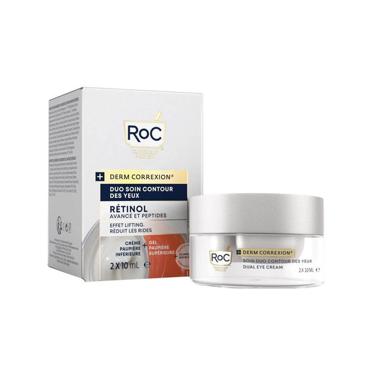Roc Derm Correxion advansed retinol dual Eye Contour creamgel 10Ml | Whites