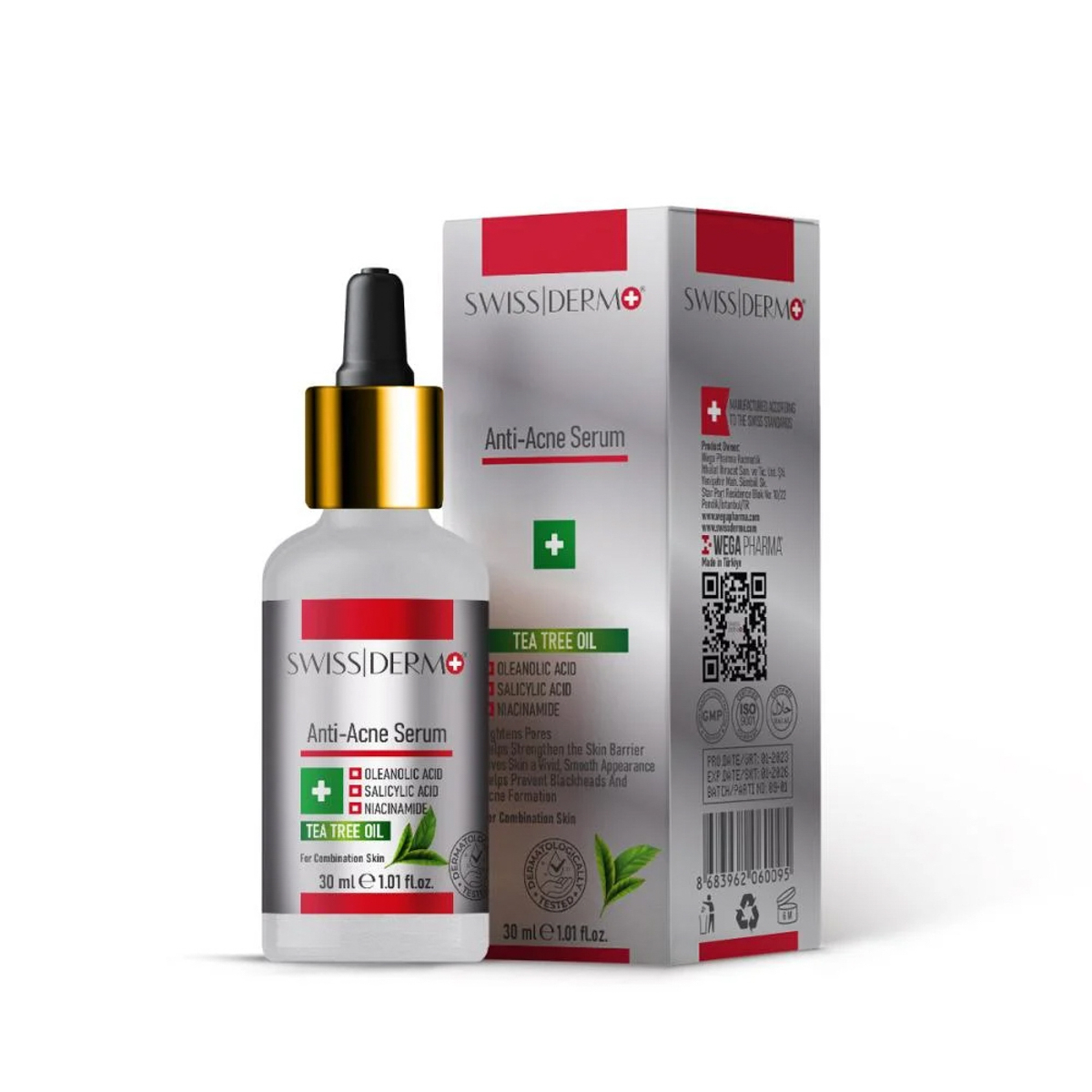 Swiss Dermo Anti Acne Serum 30Ml | Whites