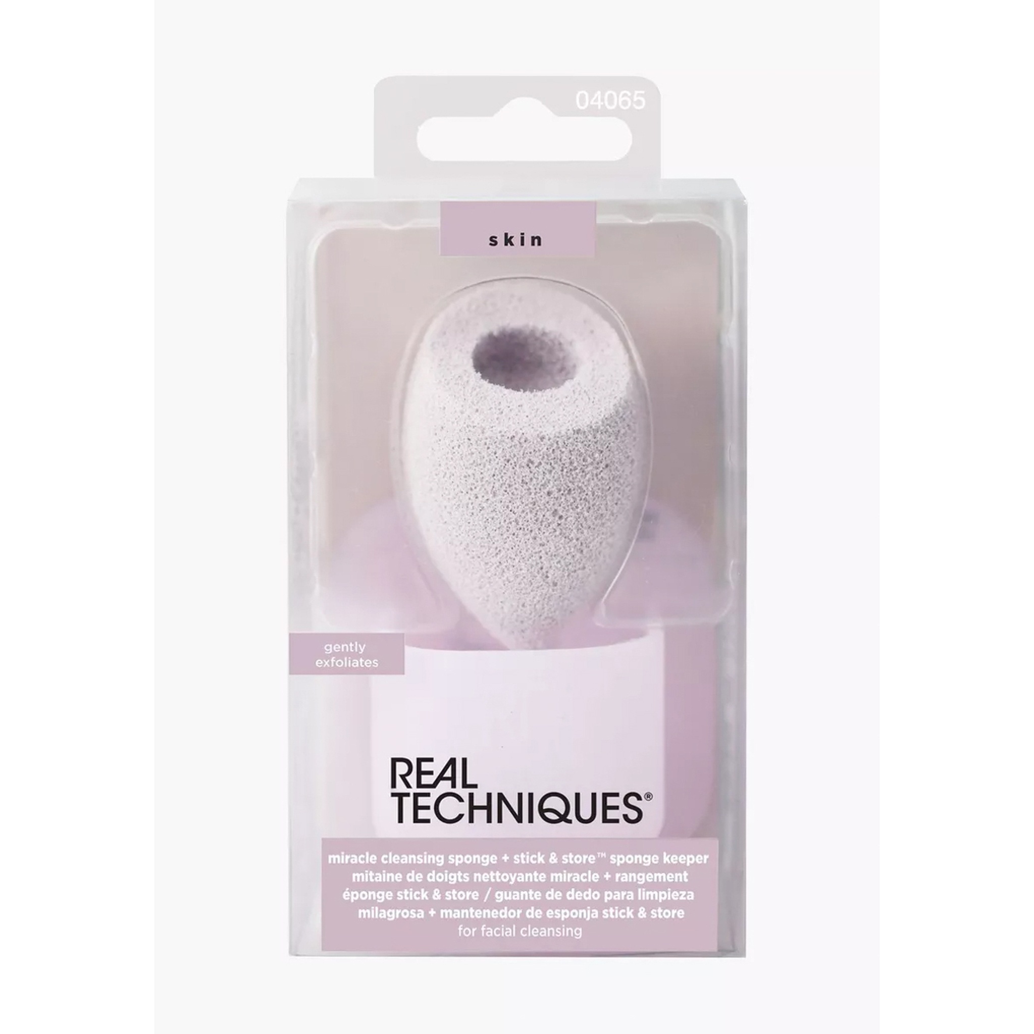 REAL TECHNIQUES Miracle Cleansing Sponge + Stick | Whites