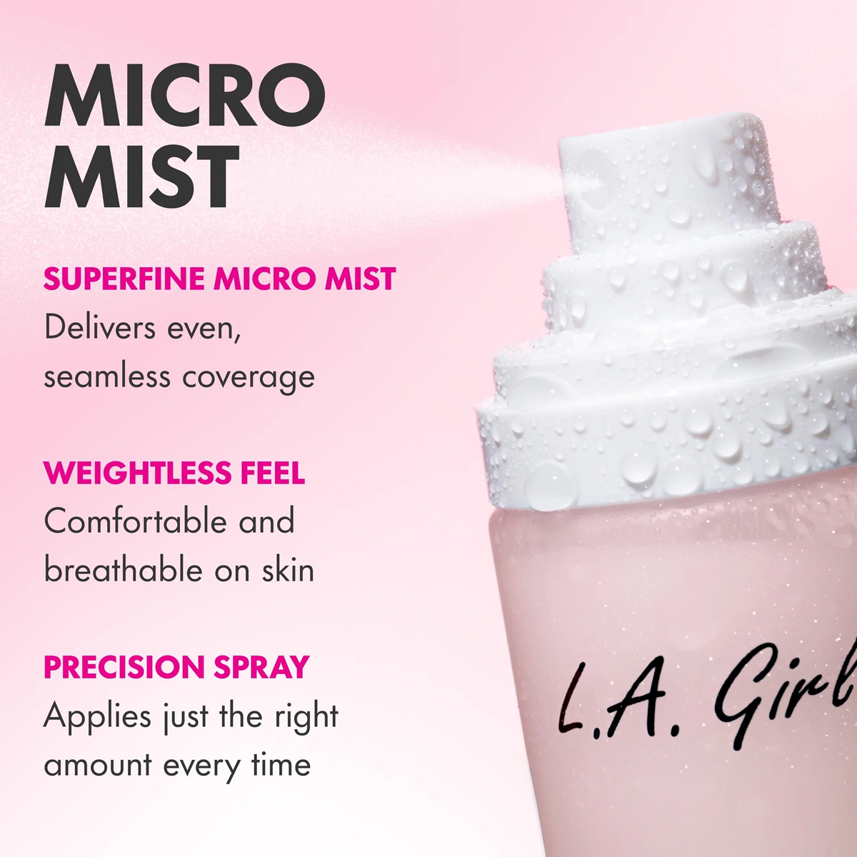 L.A Girl Pro Perfect Long-Wear Setting Spray - GFS200 Blurring Matte ...