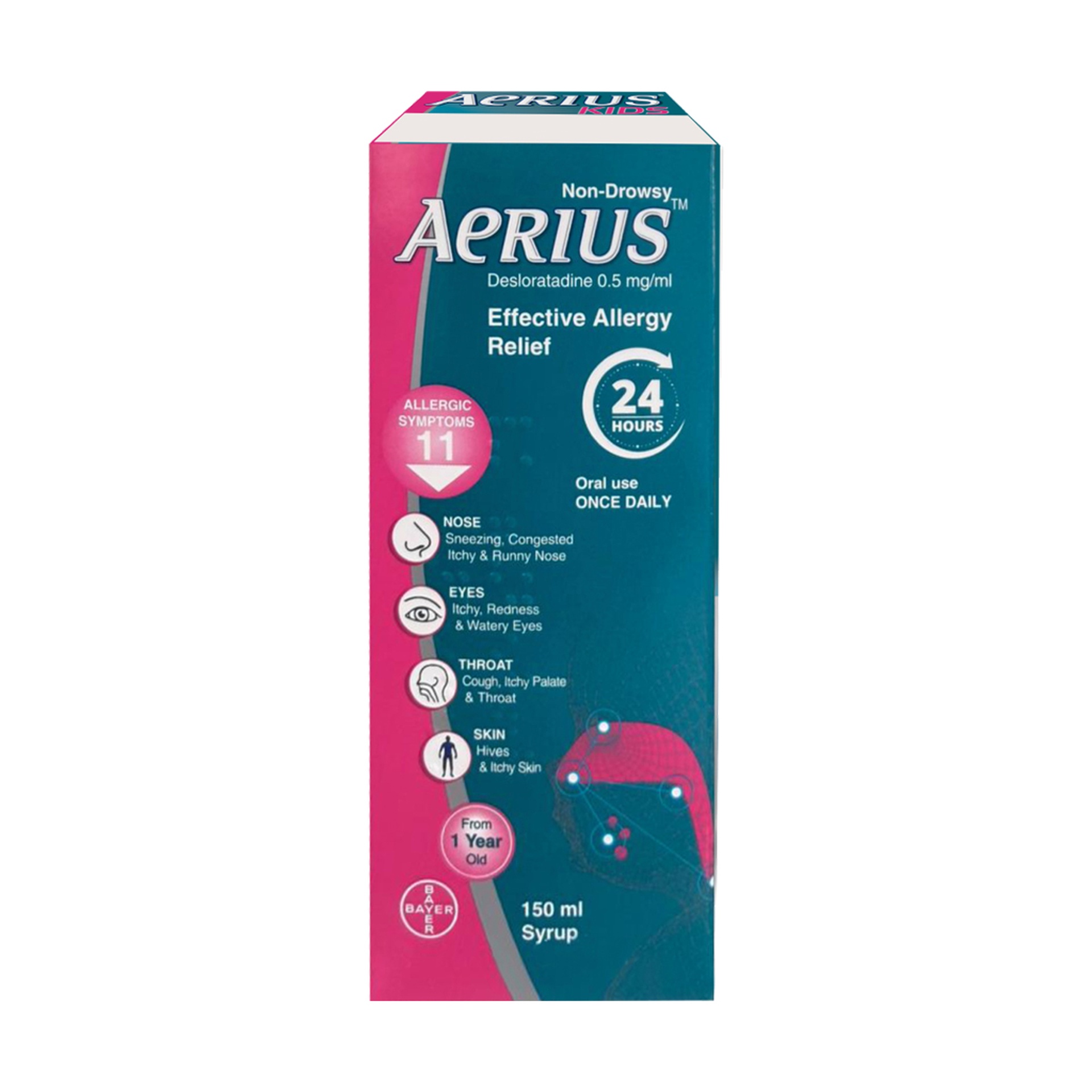 Aerius 0.5 Mg/Ml Syrup 150Ml | Whites