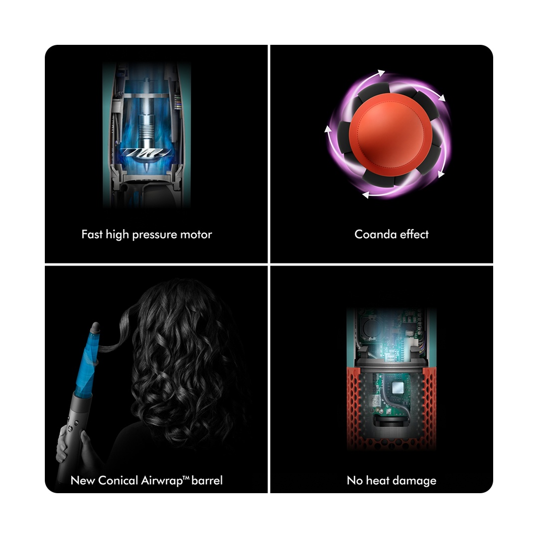 Dyson Airwrap I.D Red Velvet Gold Hair Multi Styler | Whites