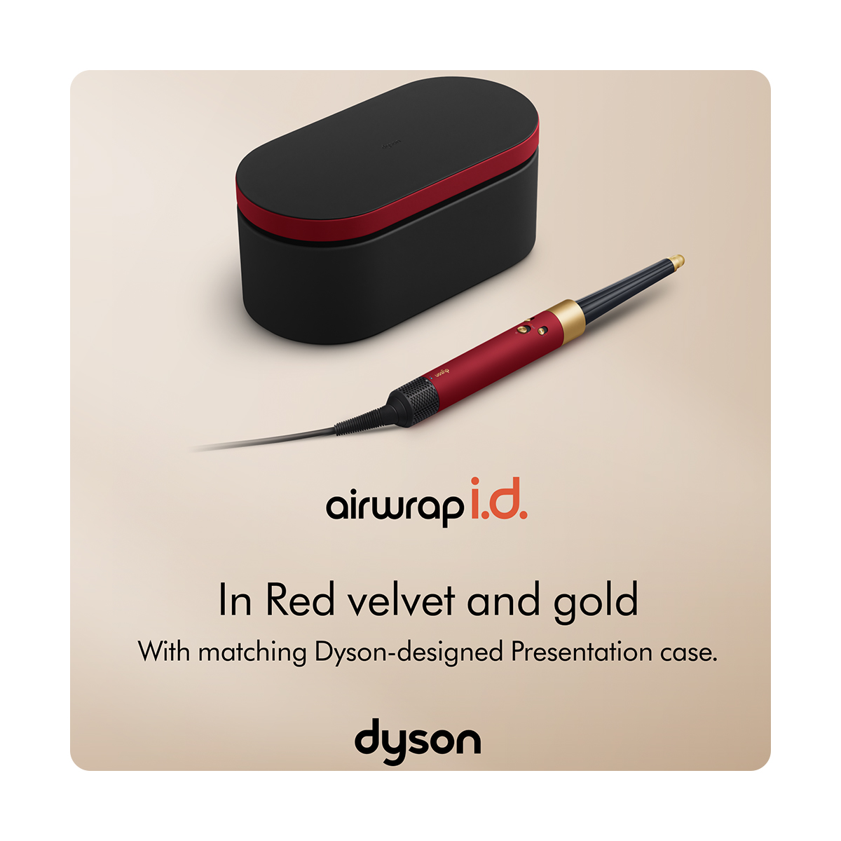 Dyson Airwrap I.D Red Velvet Gold Hair Multi Styler | Whites